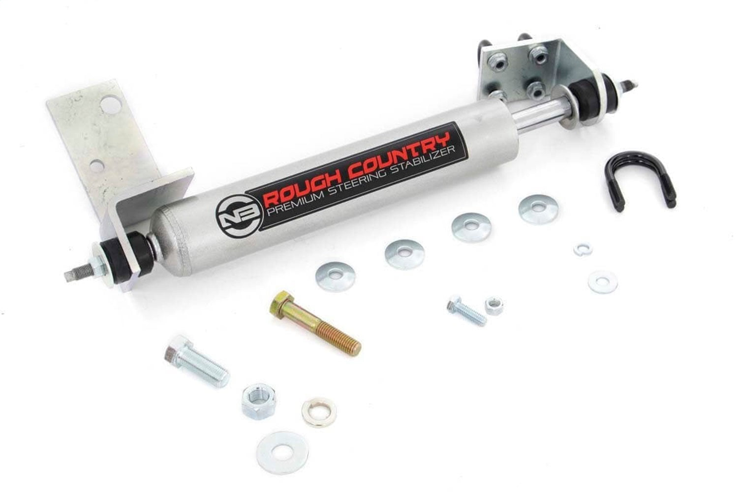 Rough Country 8732630 - N3 Steering Stabilizer Incl. Mounting Brackets – Bak Industries