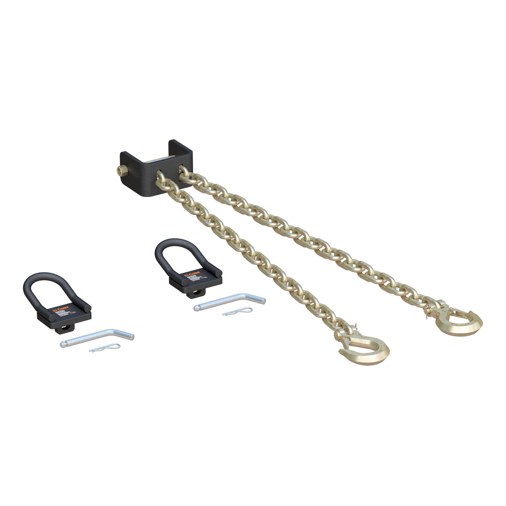 CrossWing 5th Wheel Safety Chain Assembly With Rail Anchors – Bak ...