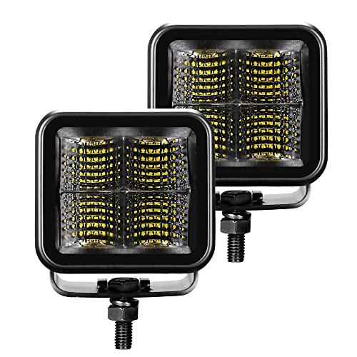 Blackout Series LED Lights- Pair of 3x3 Cube Flood Light Kit – Bak ...
