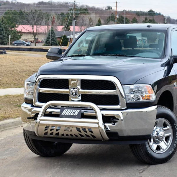Aries Automotive 35-4002 Stainless Steel Bull Bar with Skid Plate – Bak ...